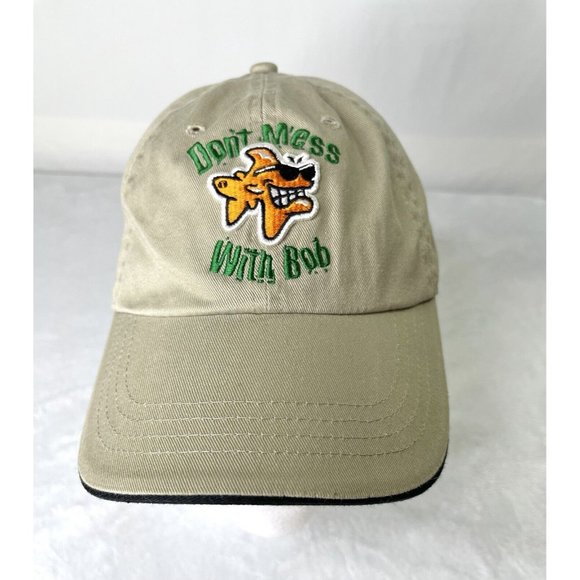 Bob The Fish | Accessories | Dont Mess With Bob Khaki Embroidered Twill ...
